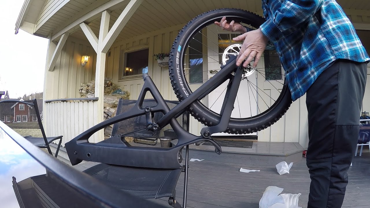 Unboxing Luna X1 Dengfu M09 Bafang M600 Full suspension bike frame ...