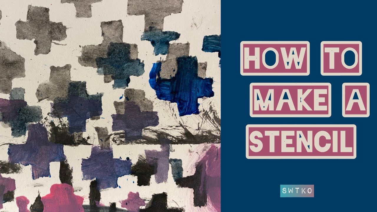 How to make your own custom stencils - YouTube