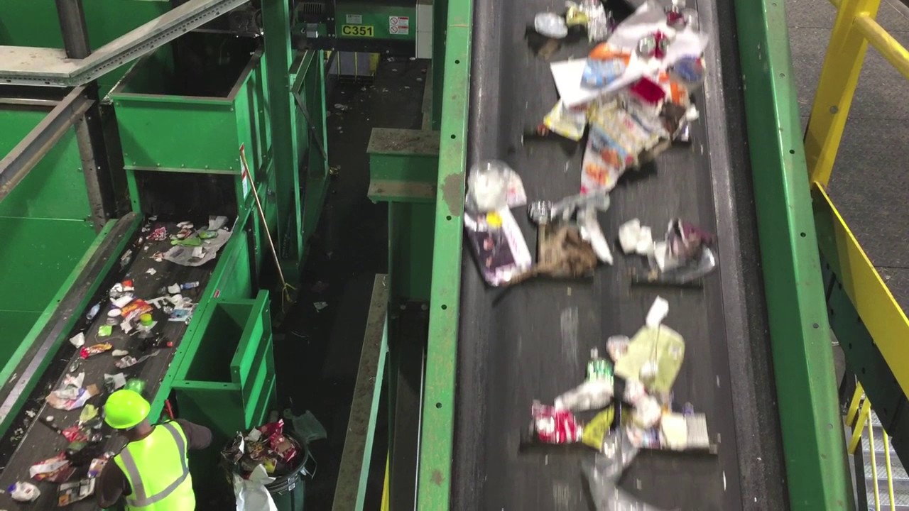 Dallas recycling plant - YouTube