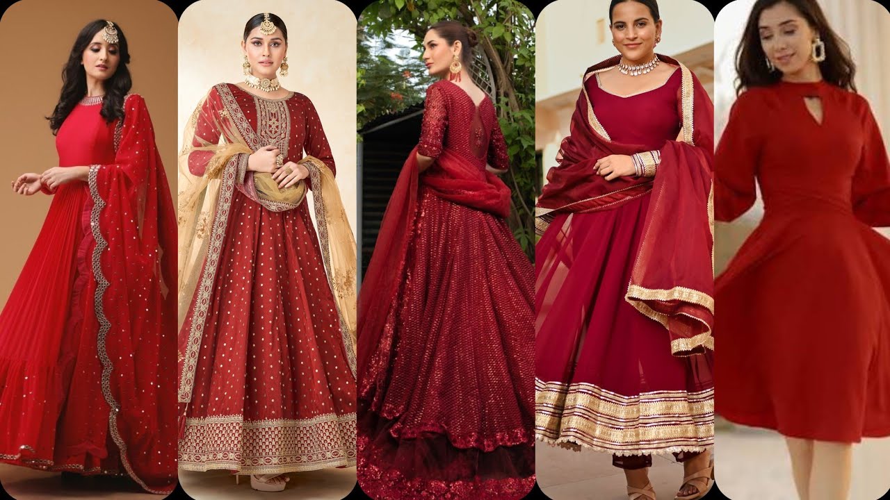 valentine's day dress design ideas for ladies | Red colour causal red ...