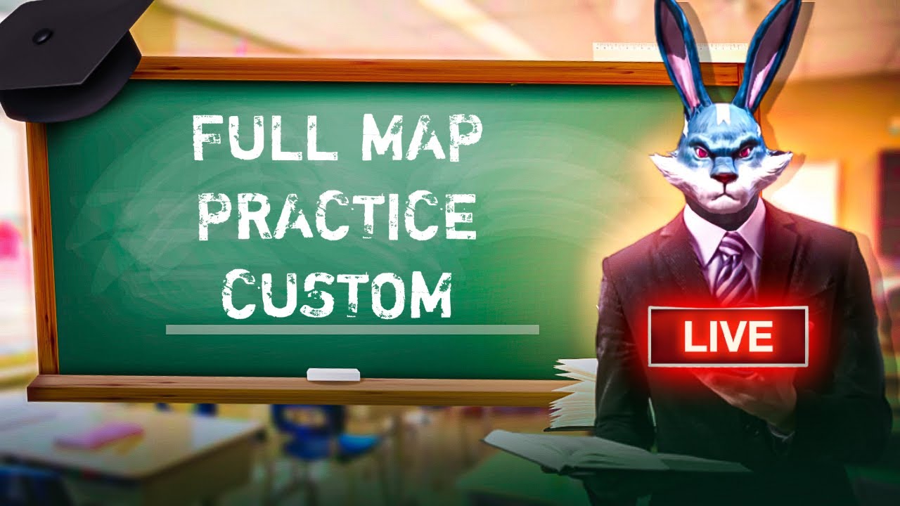 FULL MAP TOURNAMENT PRACTICE CUSTOM LIVE 🔴 - YouTube