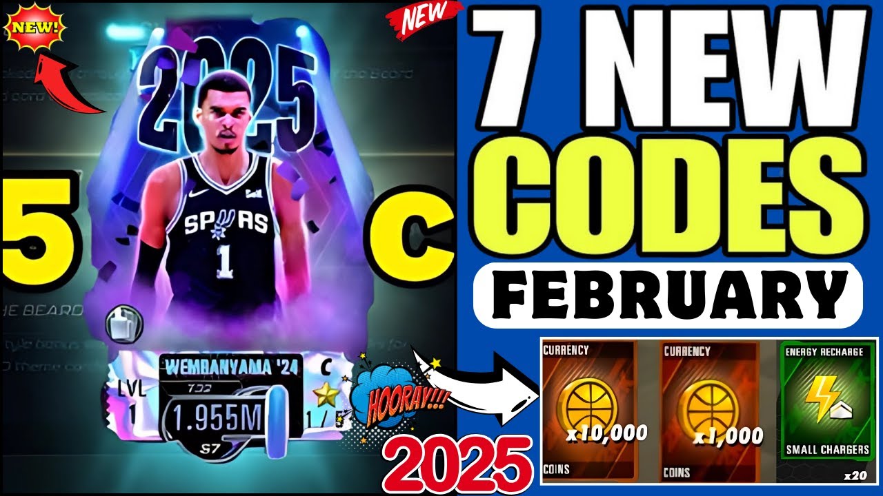 FEBRUARY🎉WORKING☑️CODES NBA 2K MOBILE CODES 2025 - NBA 2K MOBILE REDEEM ...