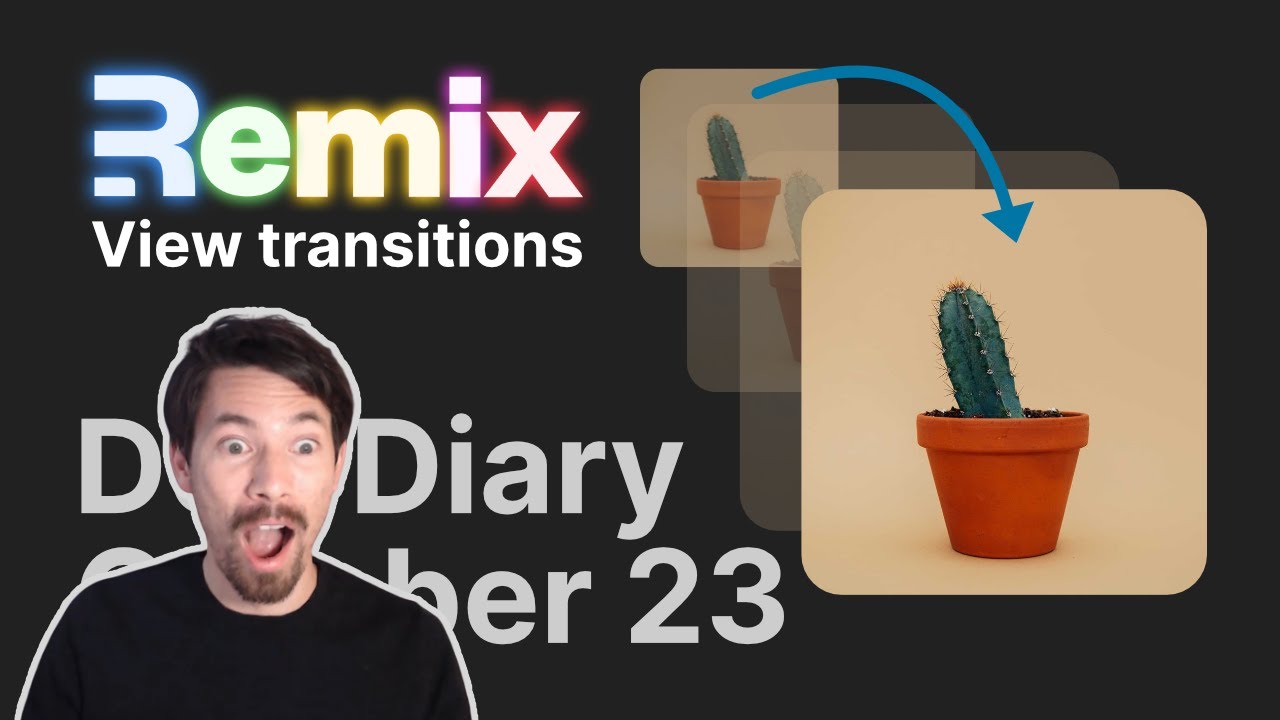 Vendure Dev Diary: Oct 23 - Remix View Transitions - YouTube