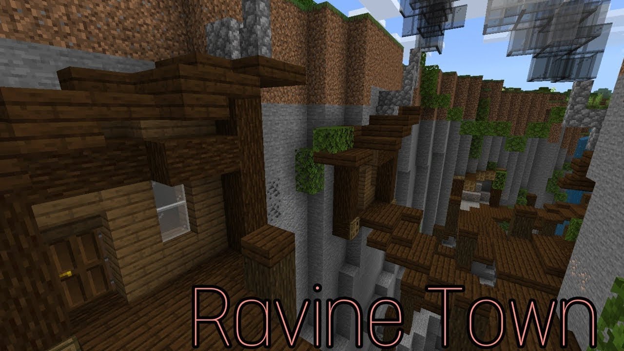Minecraft | Making A Ravine Base / Town ! - YouTube