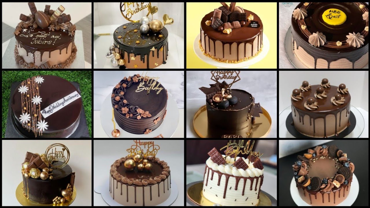 Best Round Shape Chocolate Cake Decorating ideas | 45+ Creative ...
