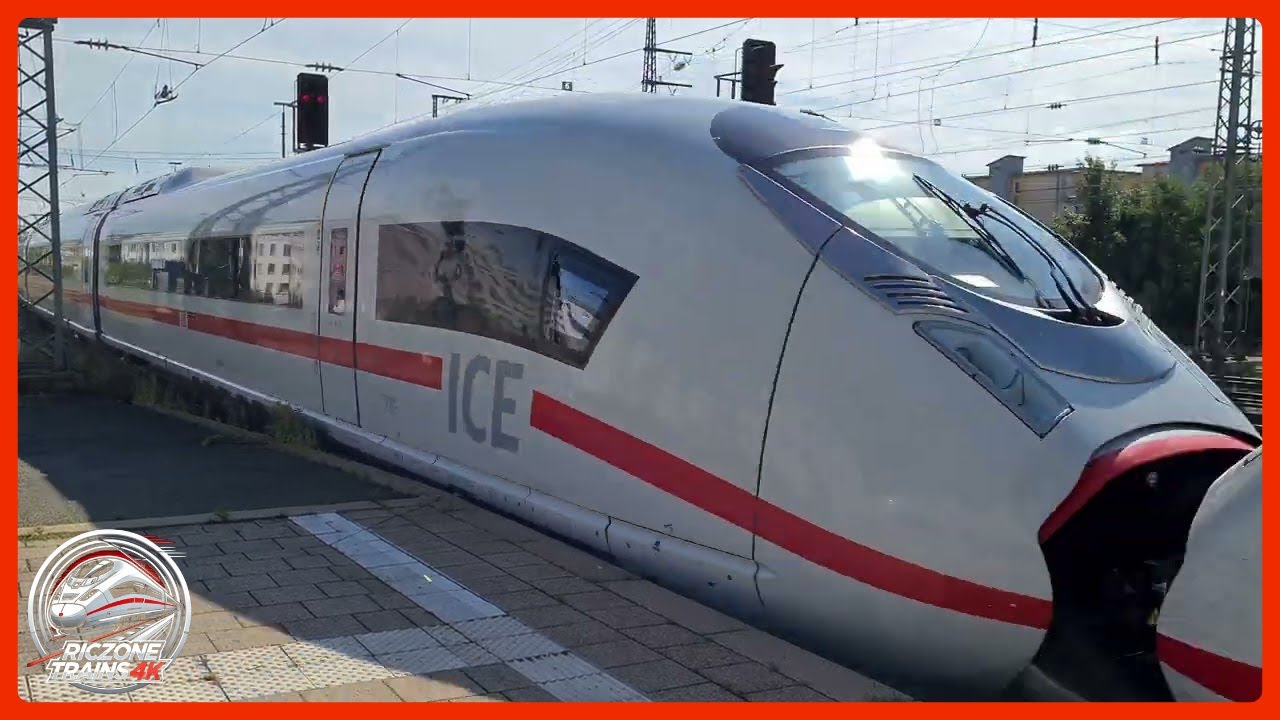 ICE 3 Velaro D Doppeltraktion fährt in Nürnberg Hbf ab (BR 407) - YouTube