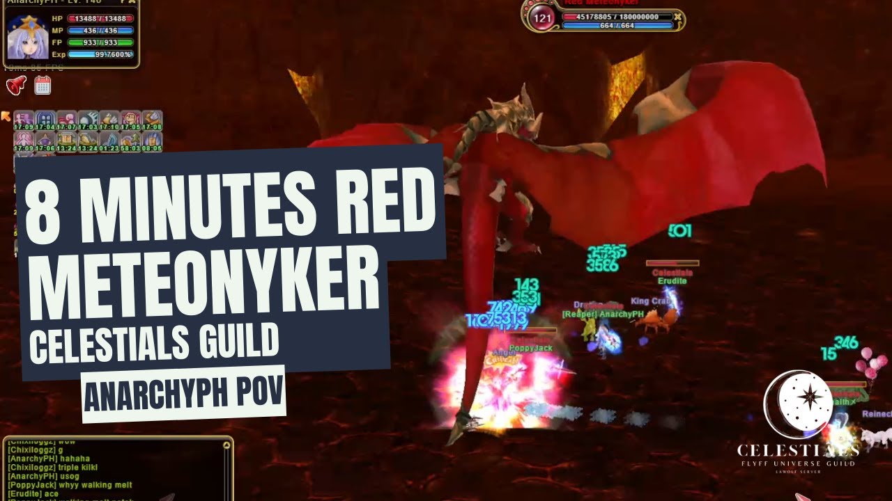 Flyff Universe 8 Minutes Red Meteonyker ft. Celestials Guild ...