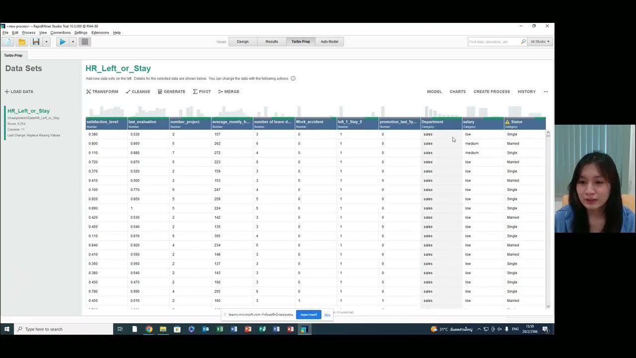 Logistic regression by RapidMiner - YouTube