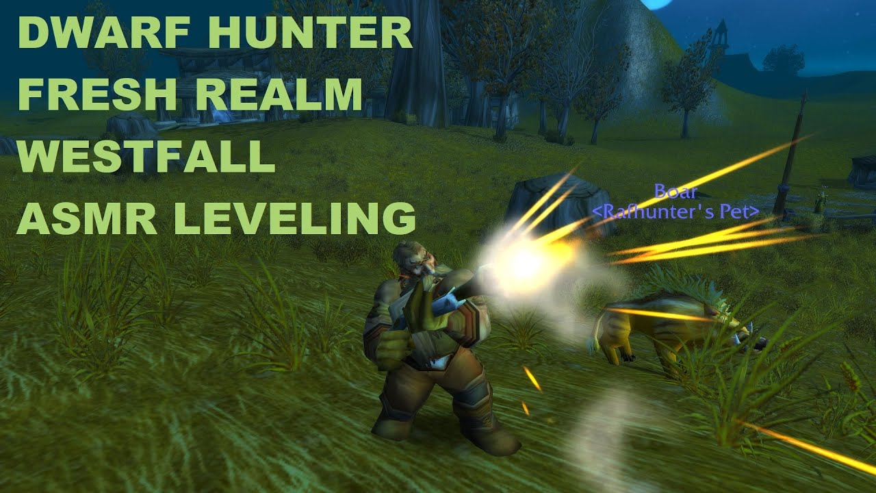 WoW Wrath of the Lich King Classic, Fresh Realm, ASMR Dwarf Hunter ...