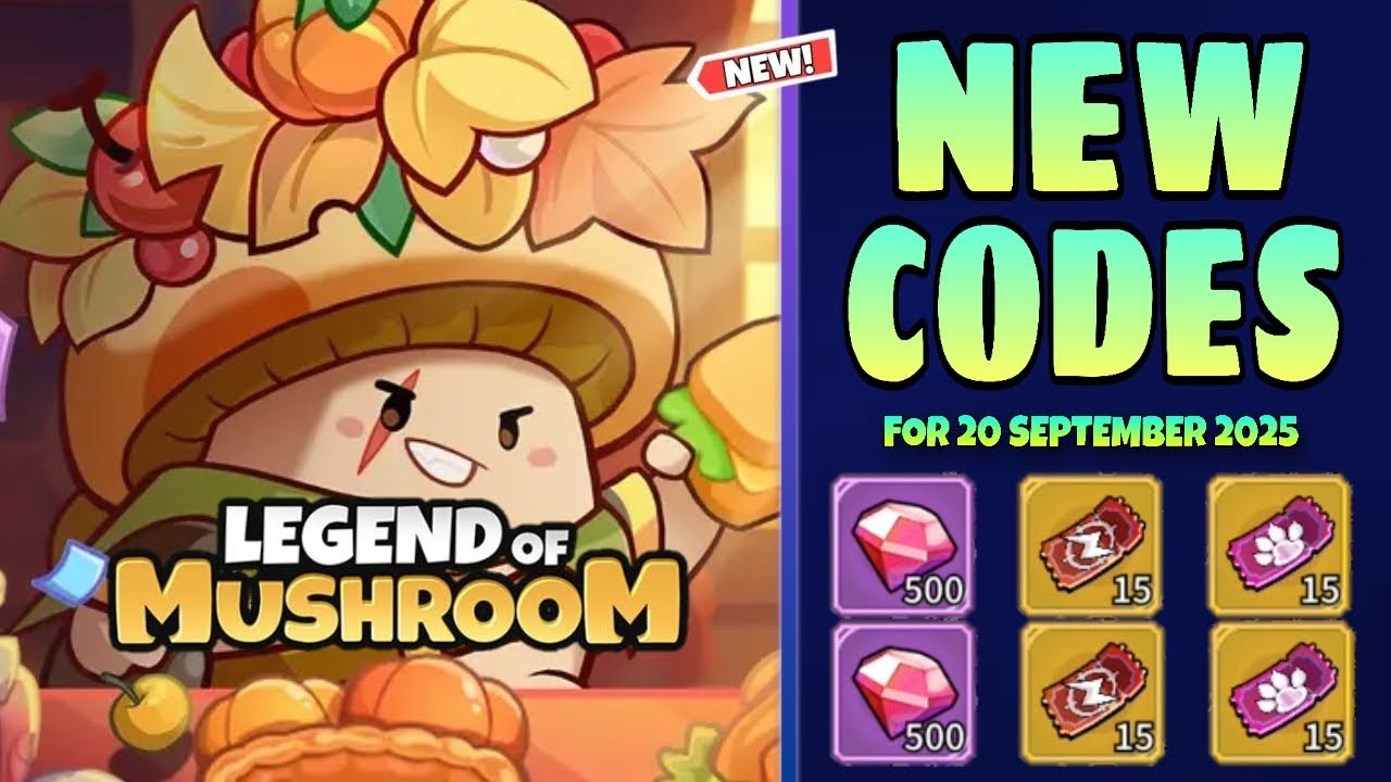 *New* Legend of Mushroom Codes 20 September 2025 || Legend of Mushroom ...