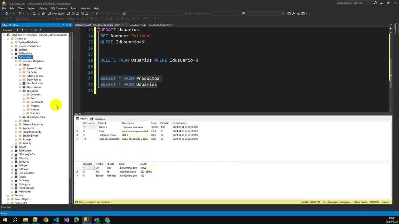 SQL SERVER, clase 3, semestre 1 - YouTube