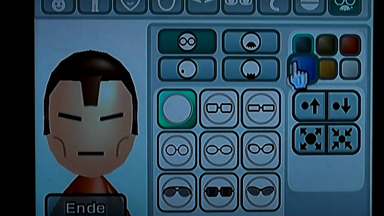How to make an Iron Man Mii on Wii - YouTube