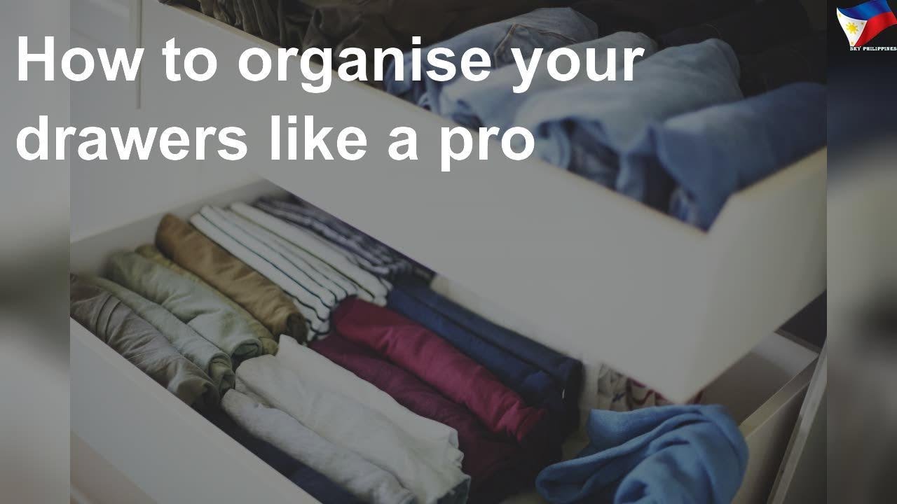 How to organise your drawers like a pro - YouTube