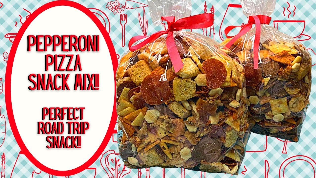 PEPPERONI PIZZA SNACK MIX!! PERFECT FOR ROAD TRIPPING! - YouTube