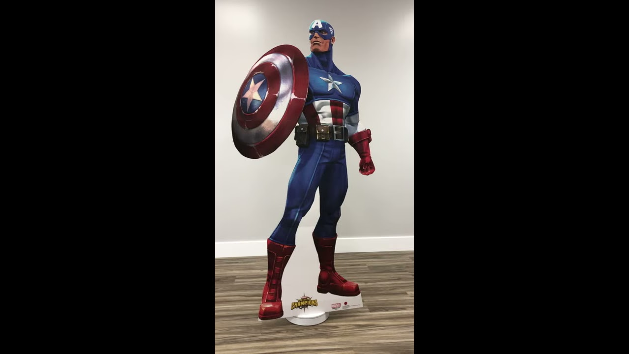 Captain America Life-Size Cardboard Cutout - YouTube