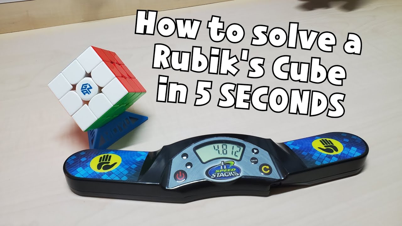 How to solve a Rubik's Cube in 5 SECONDS - YouTube