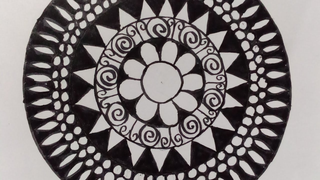 Saru's drawing||| Part - 1 ( MANDALA ) #sarusdrawing ||| Subscribe my ...