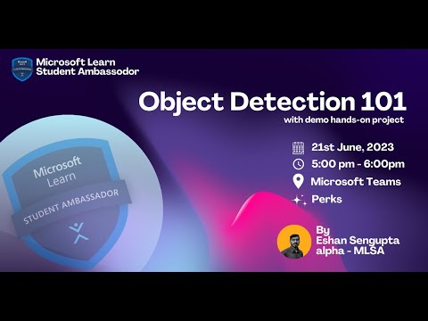 Object Detection 101 (MLSA-event) - YouTube