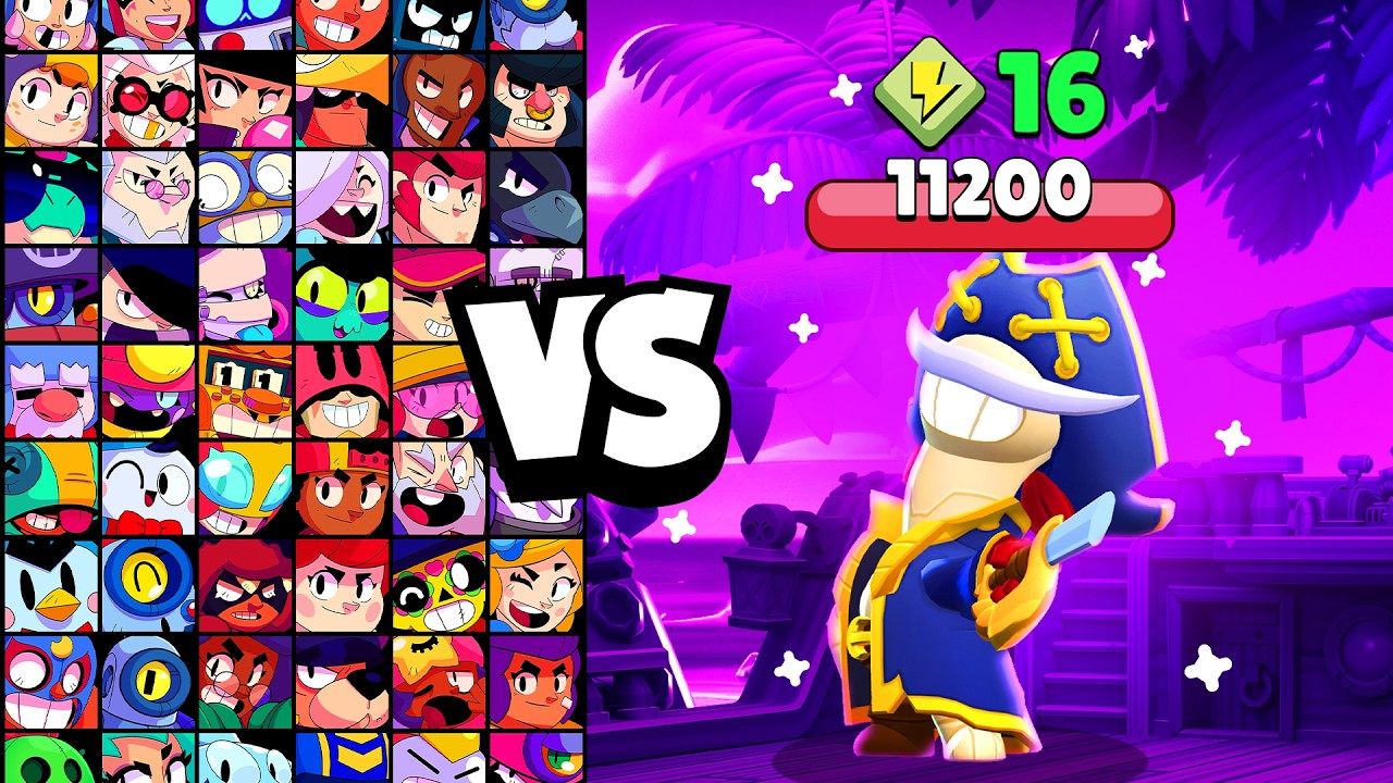 MAN-O-WAR DOUG vs ALL BRAWLERS! With 16 POWER-UPs! | Brawl Stars - YouTube