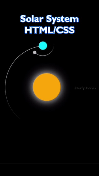 Solar System Animation in HTML&CSS|Crazy Codes|html&css tamil|Python Tamil #solarsystem #html # ...