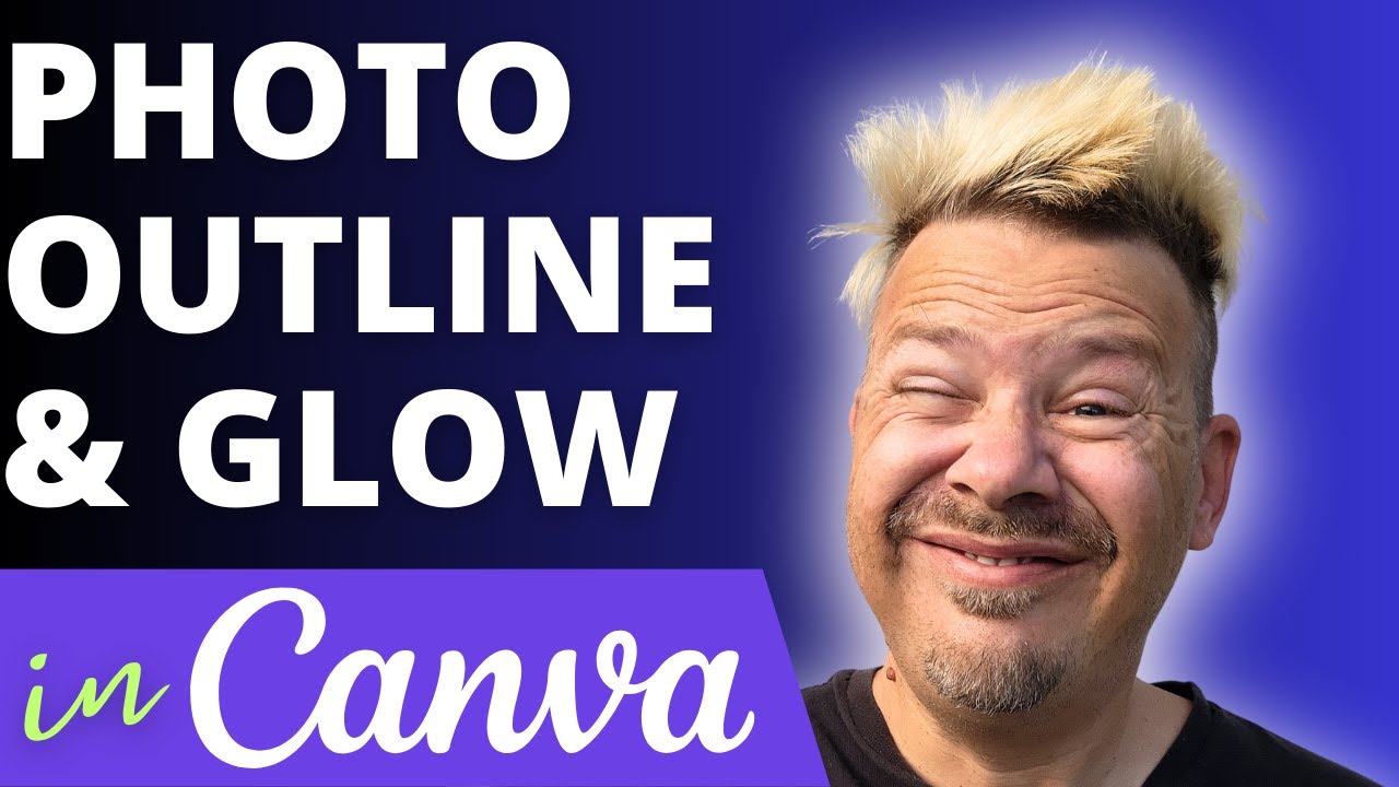 How to outline an image in Canva (or make it glow) - YouTube