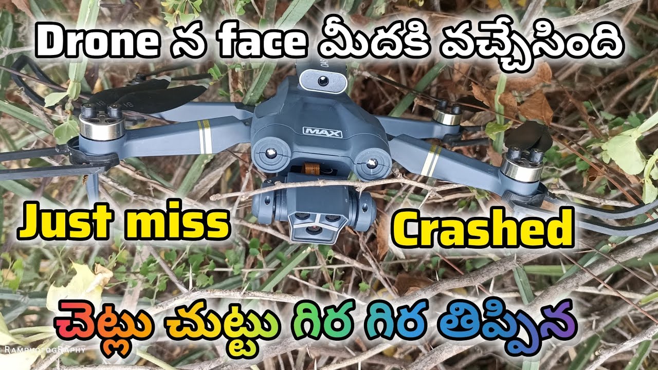 Drone న face మీదకి వచ్చేసింది || m3 max drone flying || just miss my ...