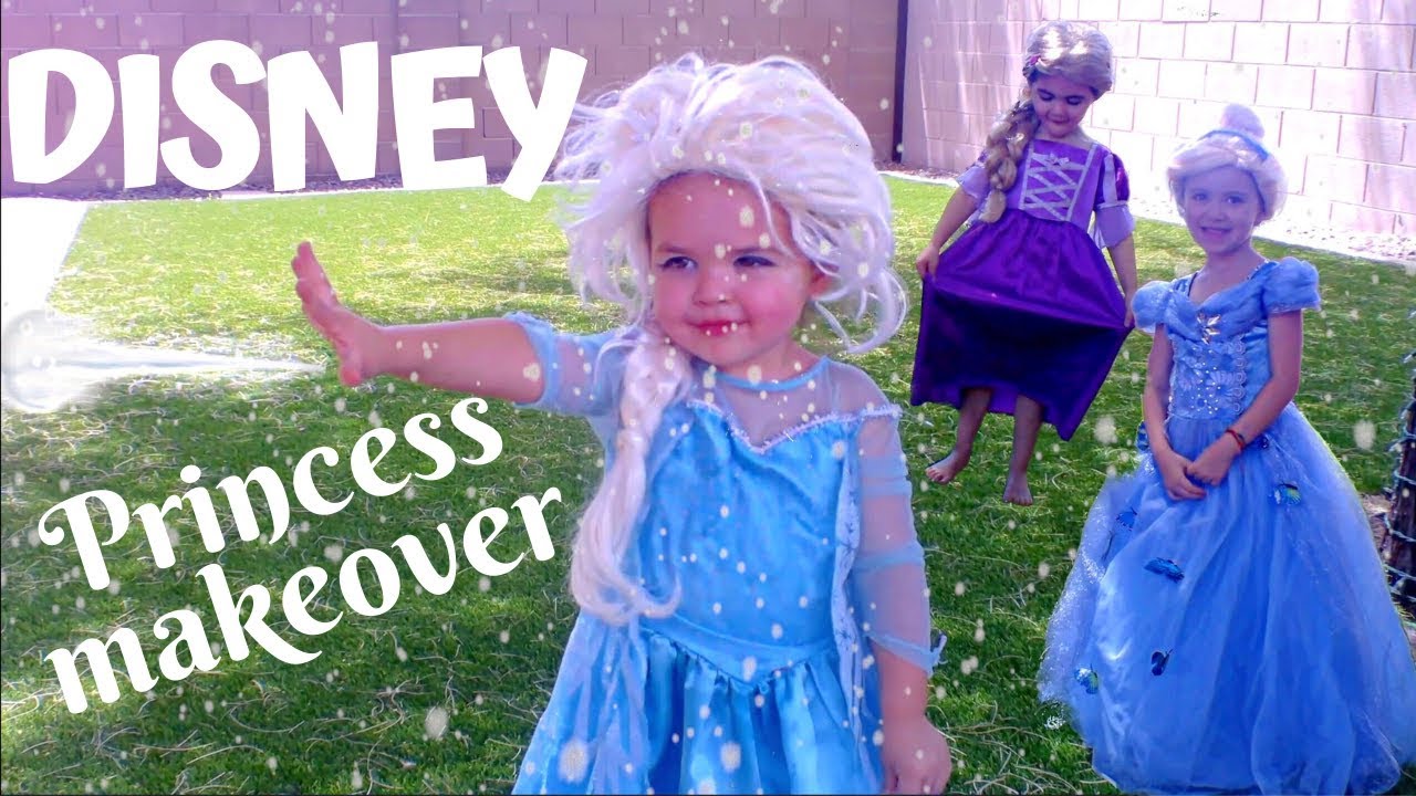 Disney Princess Makeovers!! | Kids Face painting | Kids pretend play ...