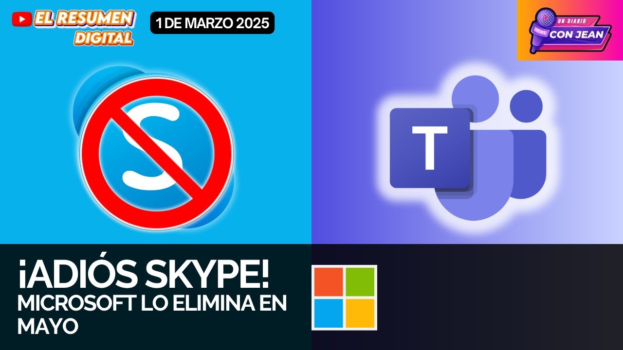 🚨 Microsoft confirma el fin de Skype | El Resumen Digital - YouTube