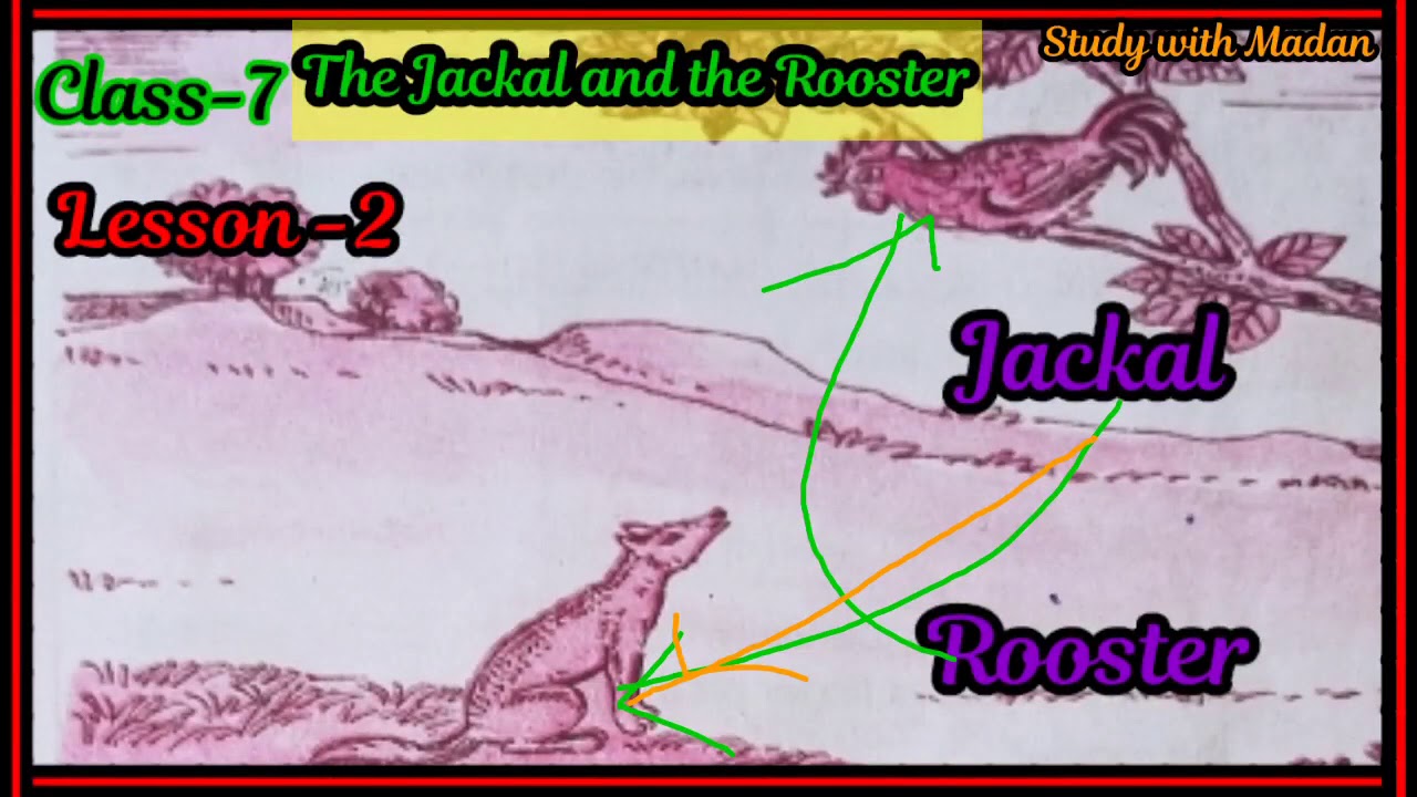 The Jackal and the Rooster || Class-7 English || Lesson-2 - YouTube