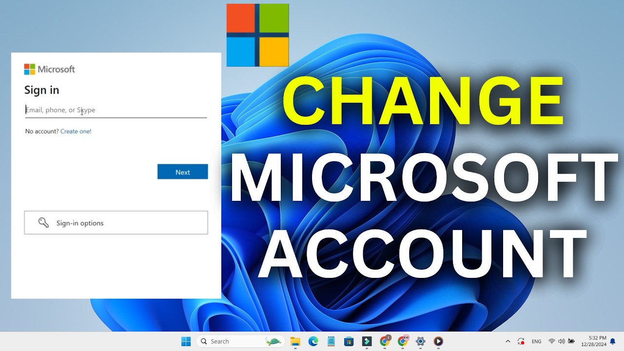 How to Change Microsoft Account in Windows 11 - YouTube