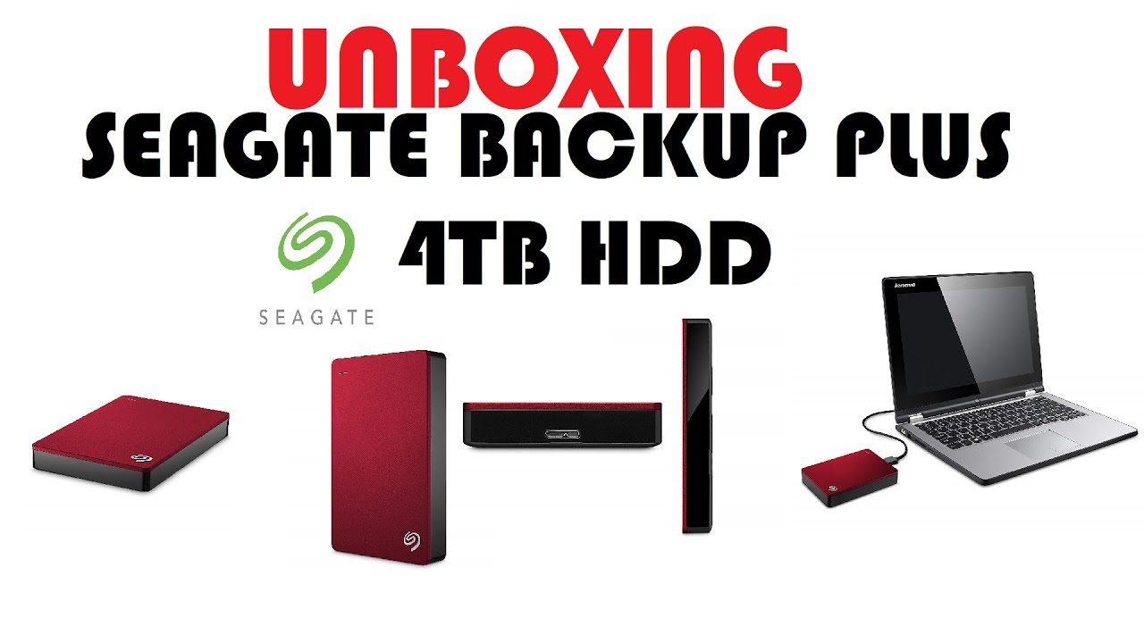 UNBOXING-SEAGATE BACKUP PLUS 4TB (RED) - YouTube