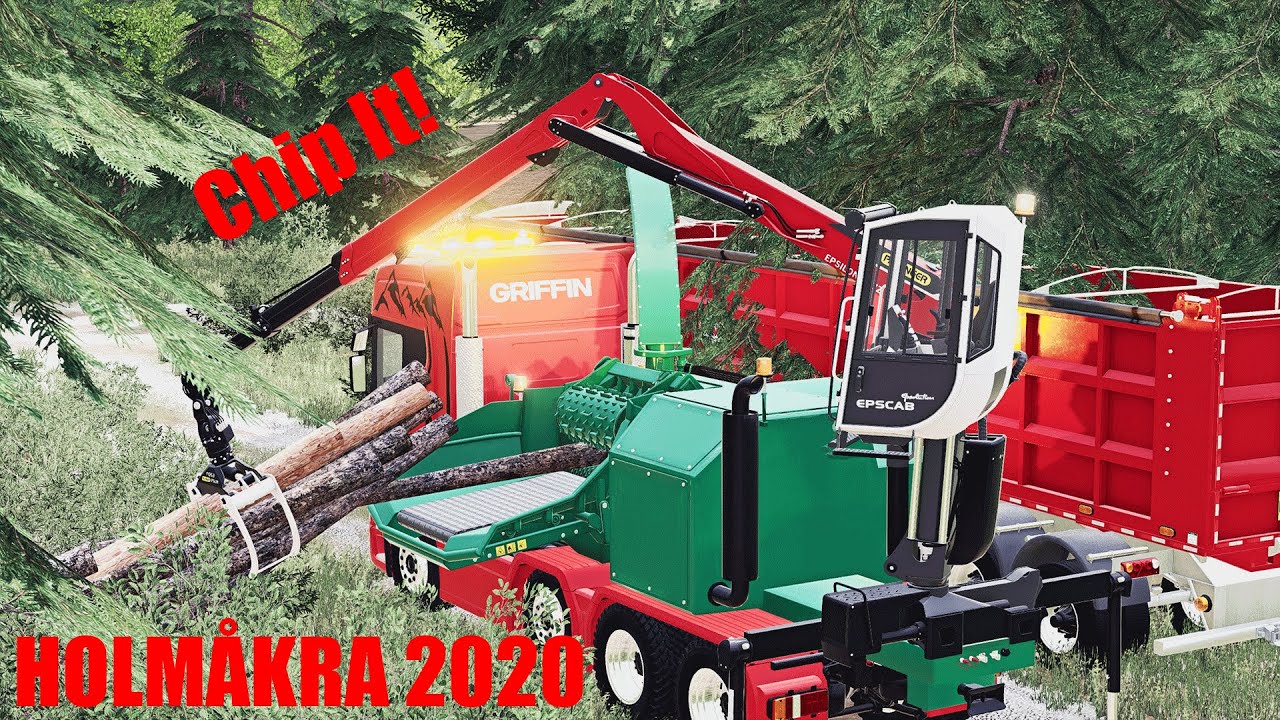 FS19 | New Start On Holmåkra | Testing The Chipper | EP11 - YouTube