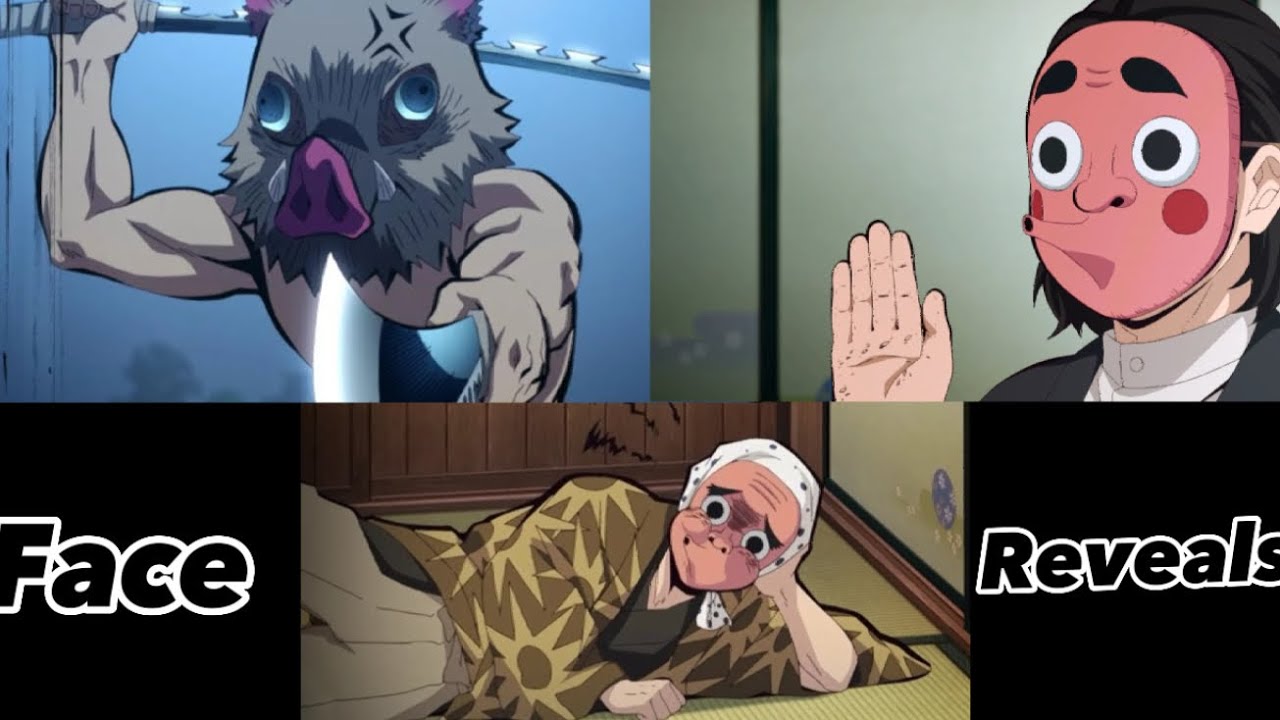 Demon slayer character face reveal #demonslayer #haganezuka #inosuke # ...