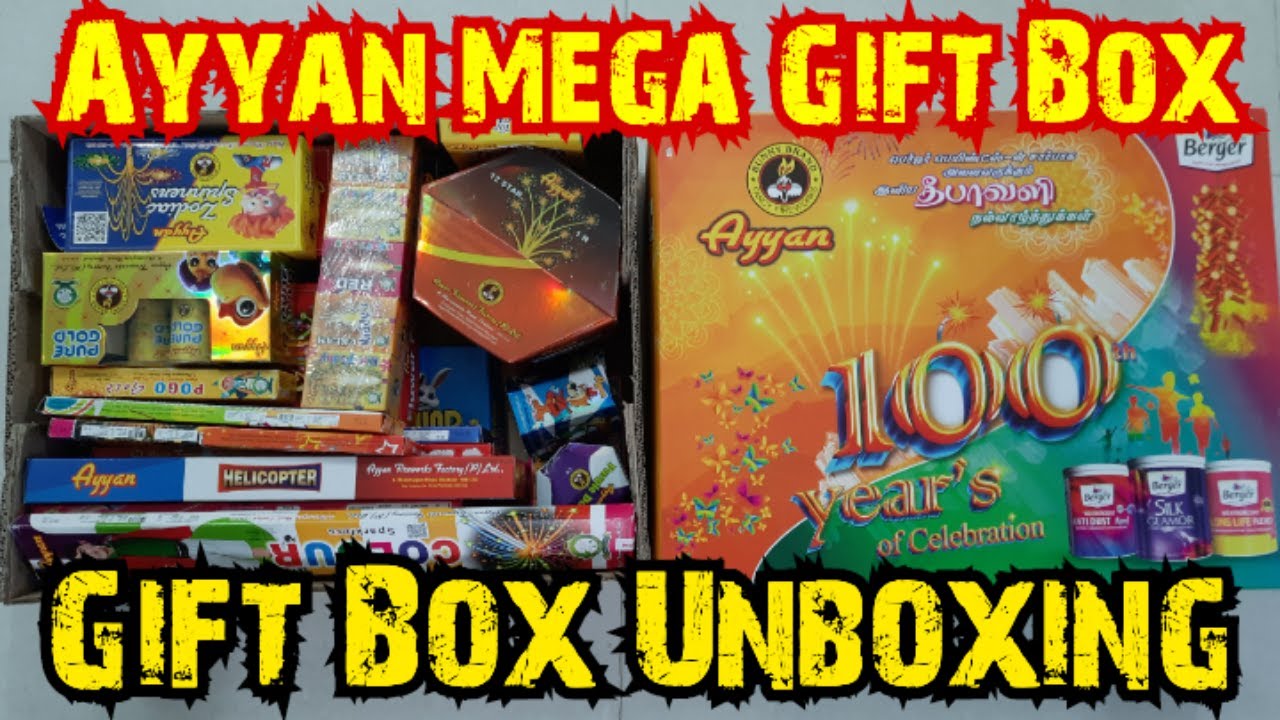 Ayyan Mega Gift Box Unboxing | Sivakasi Crackers 2023 - YouTube