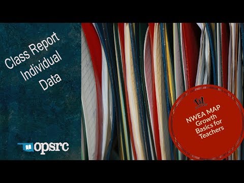 NWEA Map Growth Basics for Teachers - Class Report Individual Student ...
