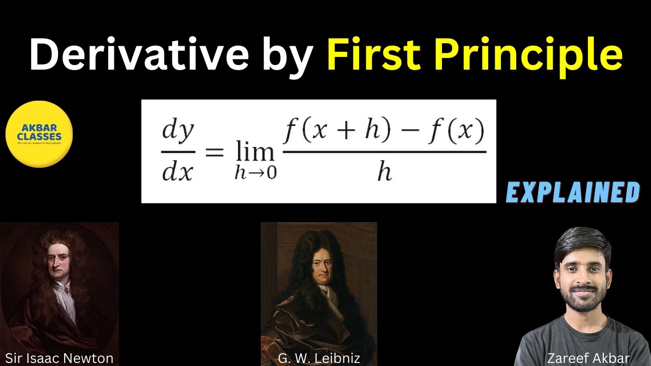 Derivative By First Principle Explained YouTube Derivative By First Principle Explained YouTube