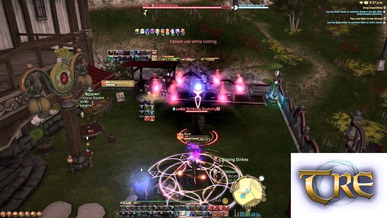 Final Fantasy XIV Heavensward - BLM 3.05 Rotation - YouTube