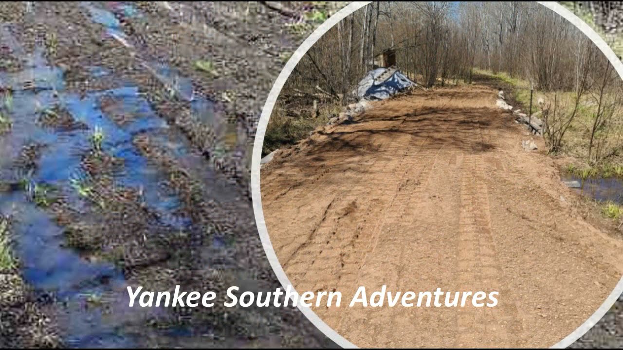 Driveway Install - From a Mud Pit to a Driveway - YouTube
