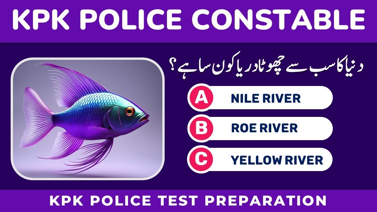 KPK Police Constable ETEA Written Test Past Papers 2021 - 2022 | MCQs ...