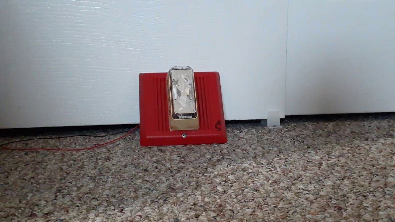 My Very Rare EST Integrity 757-7A-CS Chime Strobe Fire Alarm Test ...