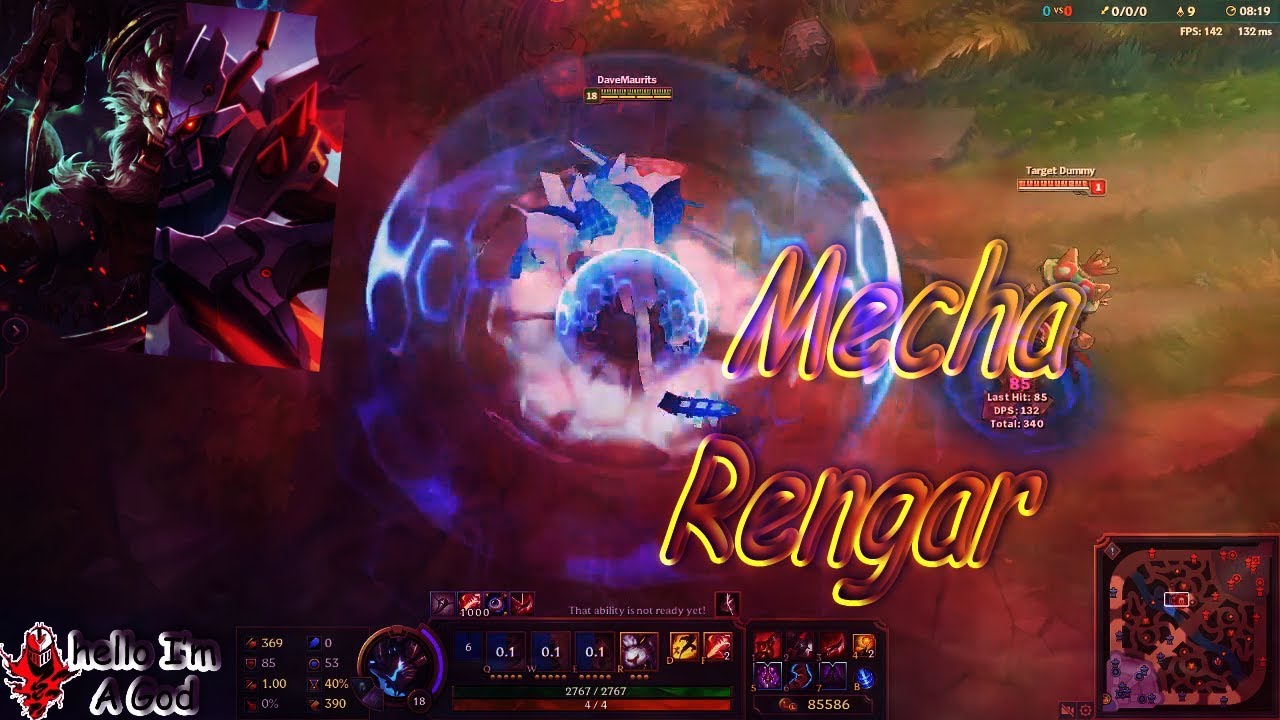 Amazing Mecha Rengar skin!! #Skin preview - YouTube
