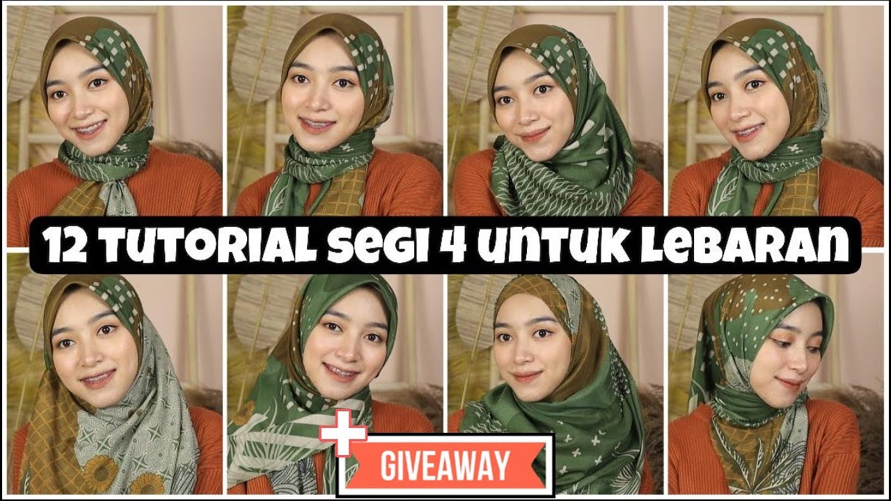 Tutorial Hijab Segi Empat Untuk Sehari Hari
