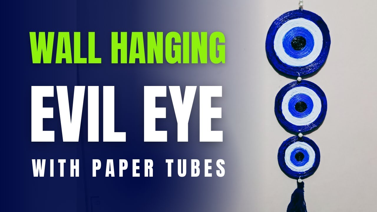 🤔Creative Evil Eye Wall Hanging Ideas With Paper | DIY Home Decor| How ...