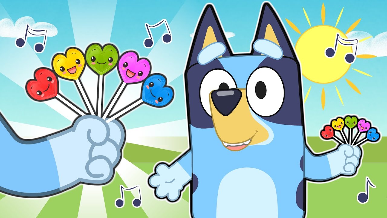 FINGER FAMILY SONG 🎵💙 With The Dog Bluey and her Family! - YouTube