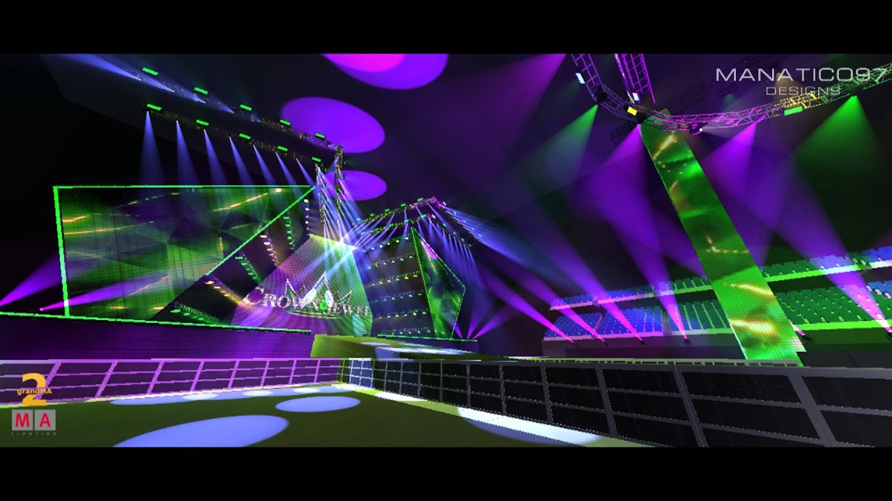 WWE Crown Jewel '24 Custom Stage Reveal Opening Pyro Stage Animation ...