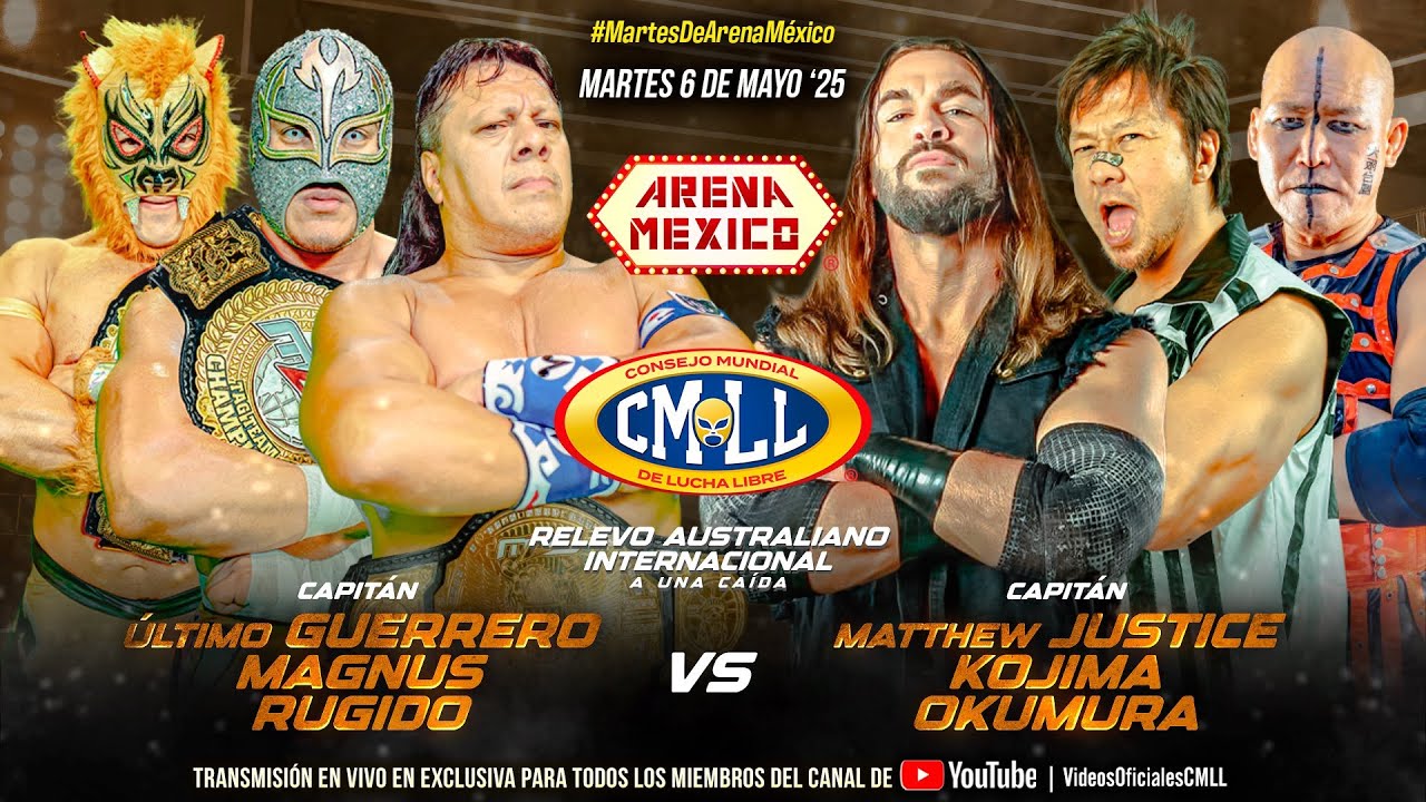 RESUMEN CMLL 06 DE MAYO CMLL VS MLW - U. GUERRERO, MAGNUS y RUGIDO VS M ...