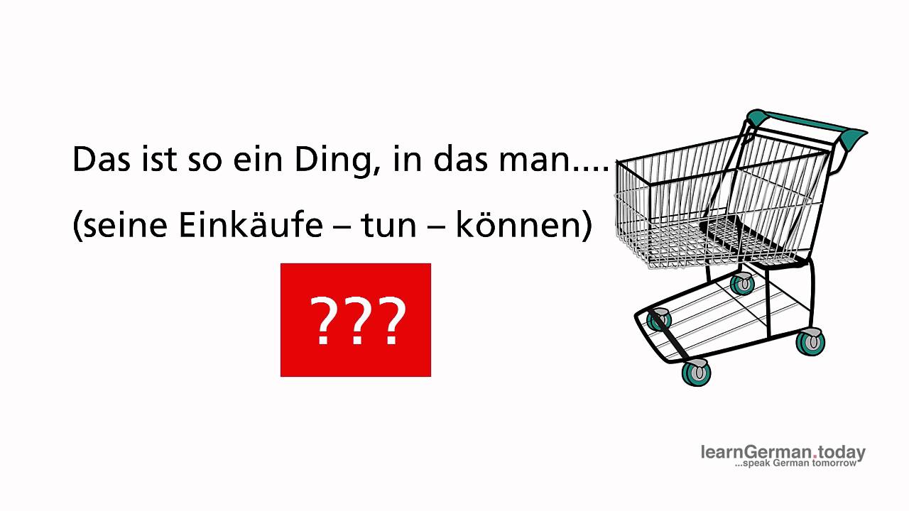 ᐅ Deutsch Wortschatz und Relativsätze: Was ist das für ein Ding ...