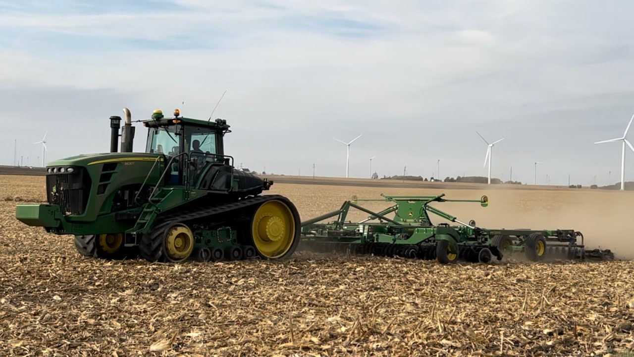John Deere 9630T Vertical Tilling - YouTube