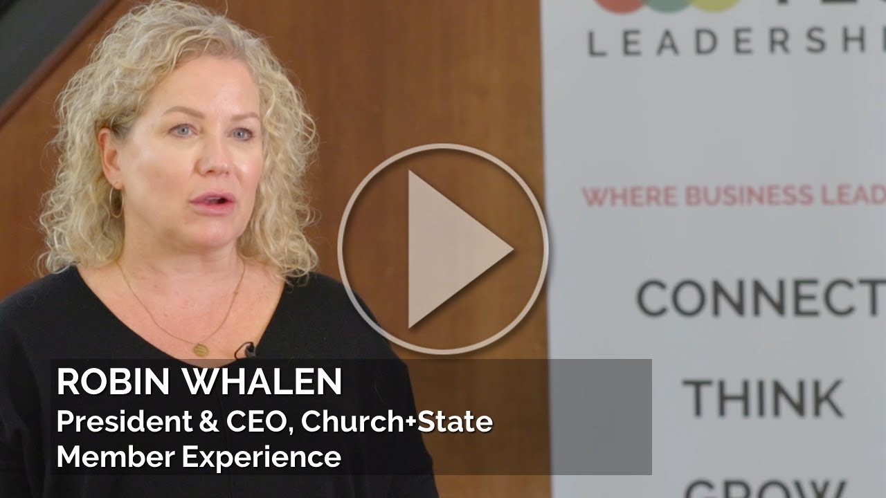 PEO Leadership Testimonial - Robin Whalen, Church+State - YouTube