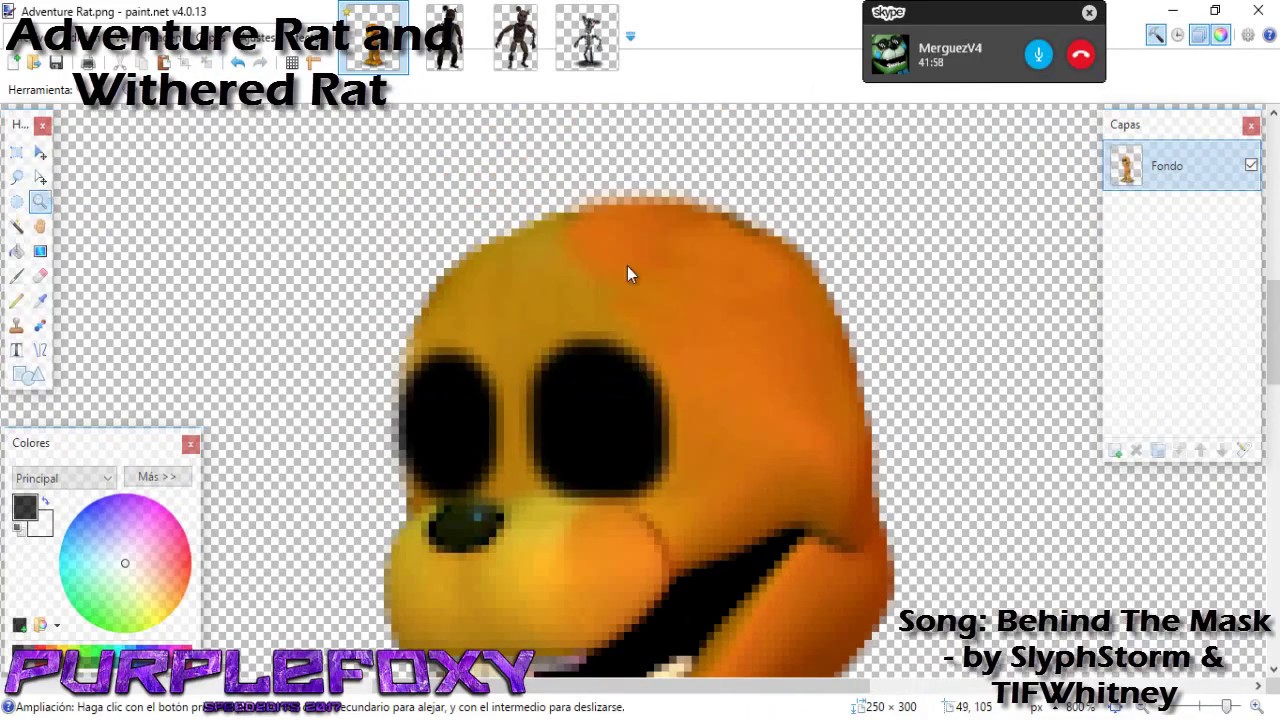 (FNAF/FNAC Speededit) Adventure Rat and Withered Rat. - YouTube